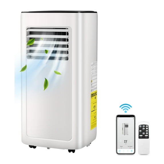 8000 BTU Portable Air Conditioners with Remote Control, 4-in-1 Free ...