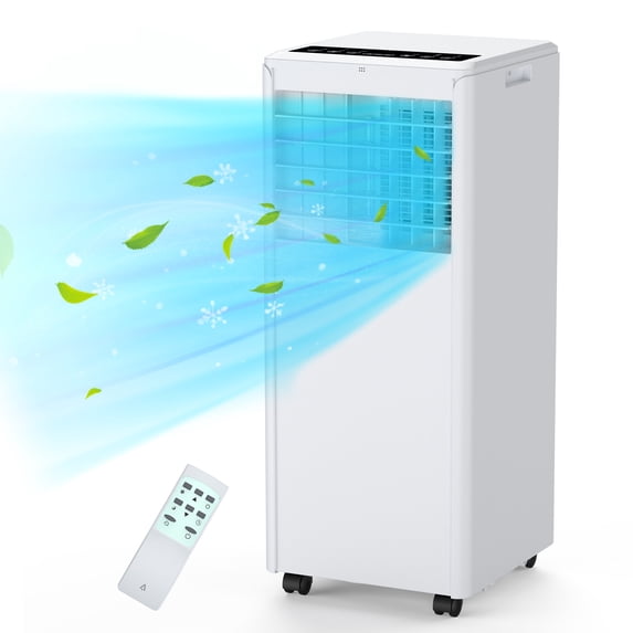 8000 BTU Portable Air Conditioners with Remote Control and Window Kit ...
