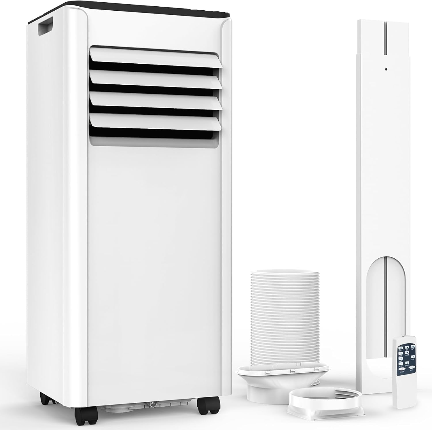8000 BTU Portable Air Conditioners for Room up 350 Sq. Ft, 4-IN-1 Quiet ...