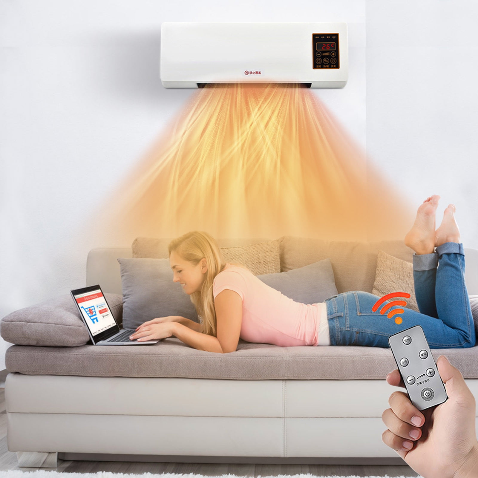 8000 BTU Through the Wall Air Conditioner,115V,440 Sq. Ft. Ac Window ...