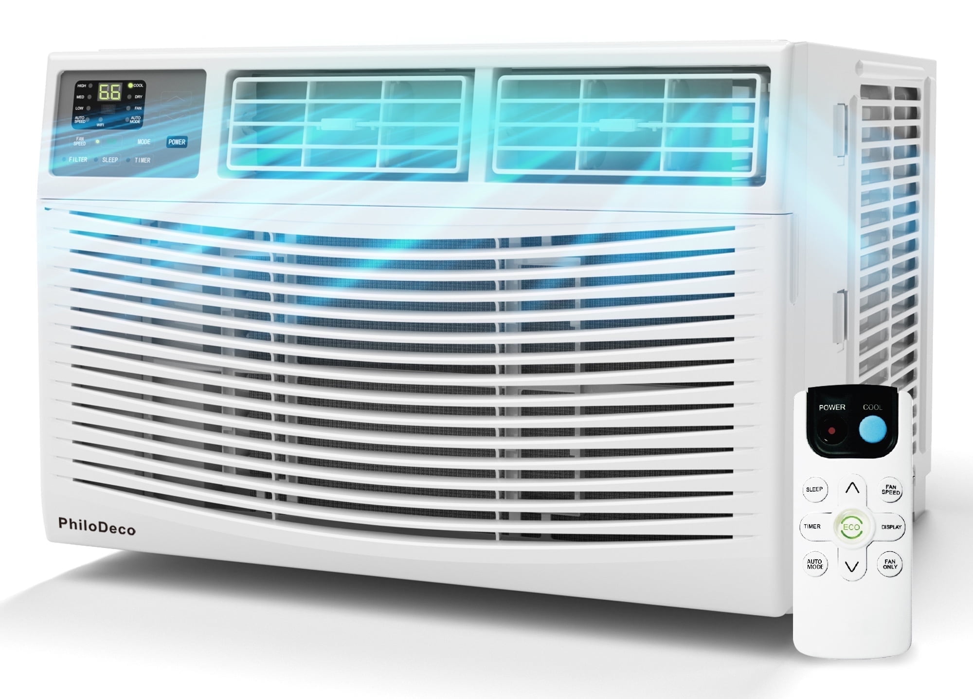 8000 BTU Window Air Conditioner 350 Sq. ft. Intelligent, LED Display ...