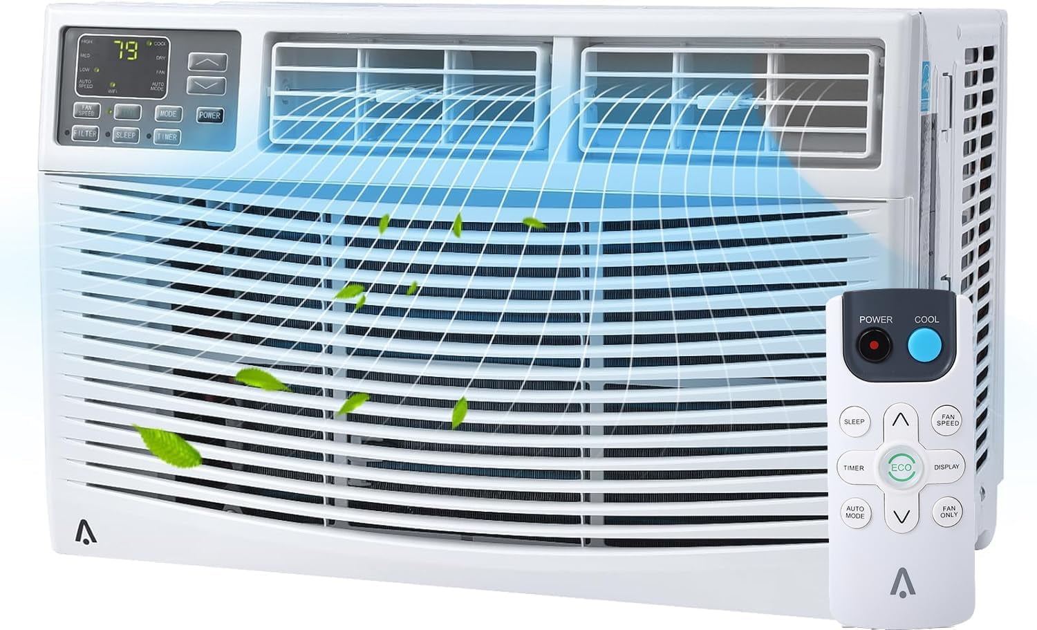 8000 BTU Window Air Conditioner With Remote Control,Window AC Cools Up ...