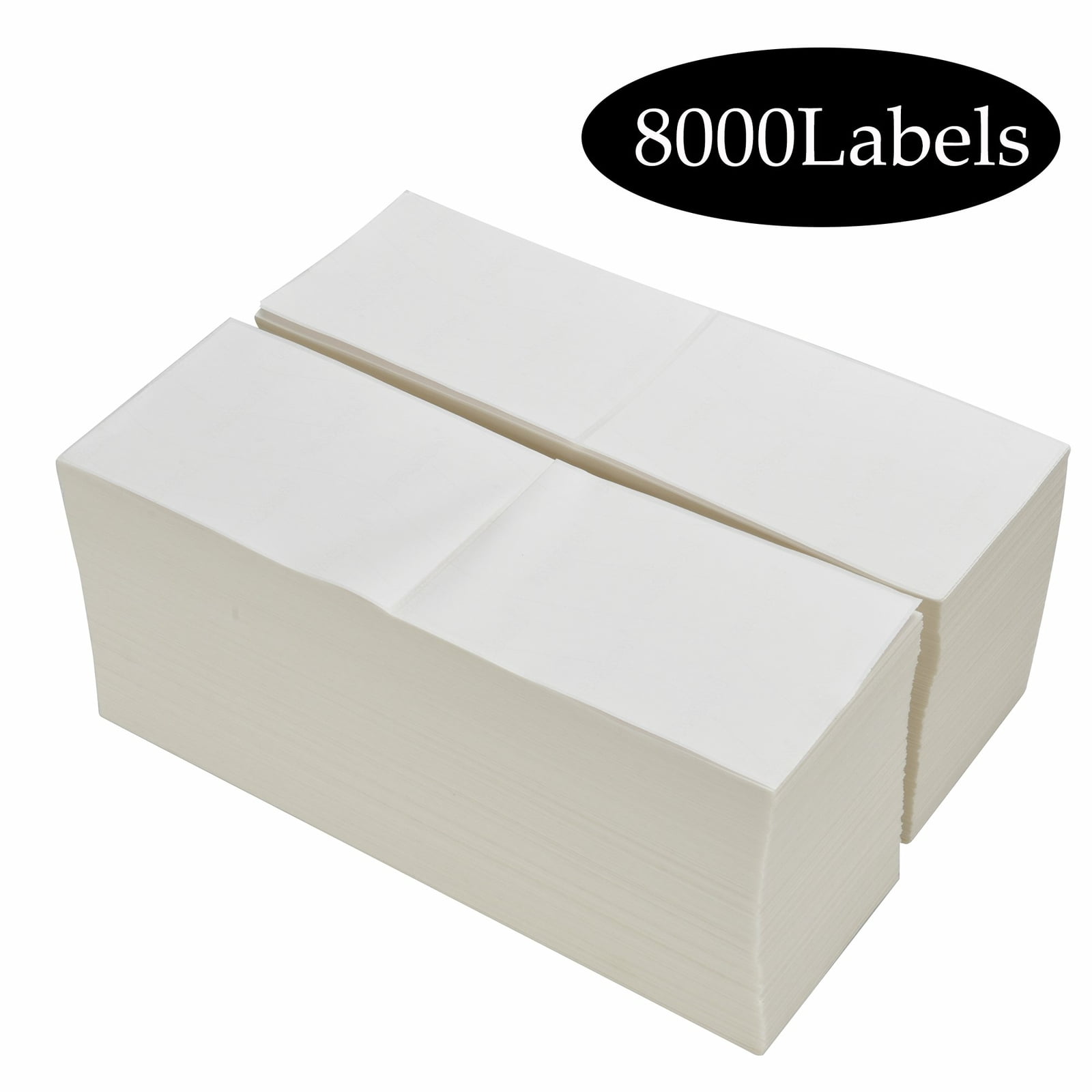 8000 Fanfold Direct Thermal Labels 4"x6" Shipping Barcode Labels for ...