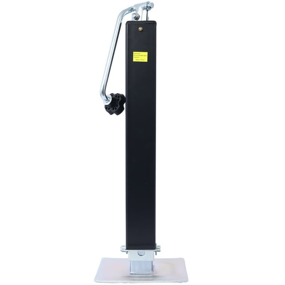 8000 LB Heavy Duty Square Tube Drop Leg Jack Top Wind Weld On, 15 Inch ...