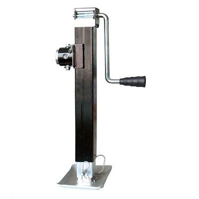 Heavy Duty Hand Crank Square Steel Trailer Lift Tube Mount Jack Pad ...