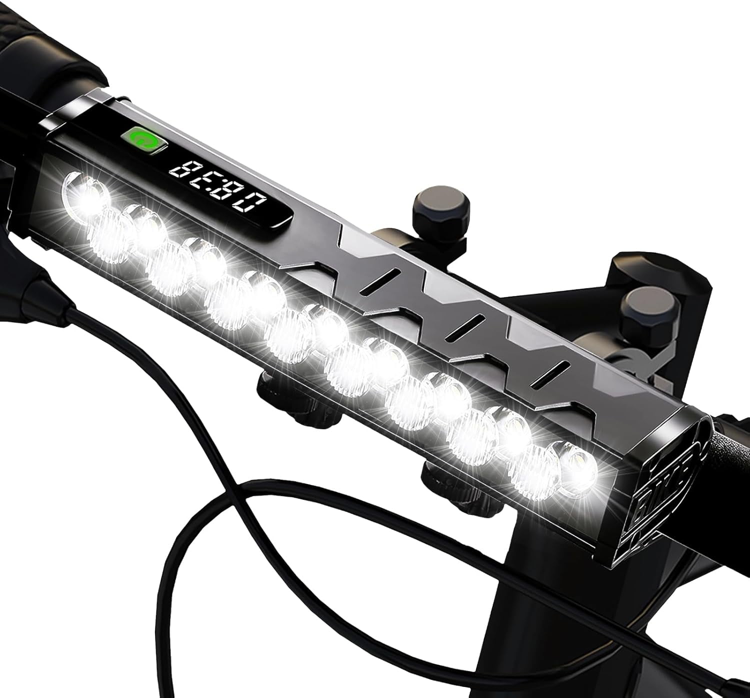 8000 Lumen Bike Light, 5 LEDs USB Rechargeable Bicycle Light, Super ...