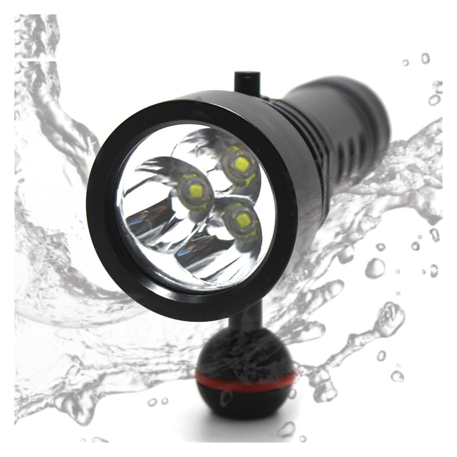 8000 Lumens 3*XML2 LED Diving Flashlight 100m Underwater Light LED ...