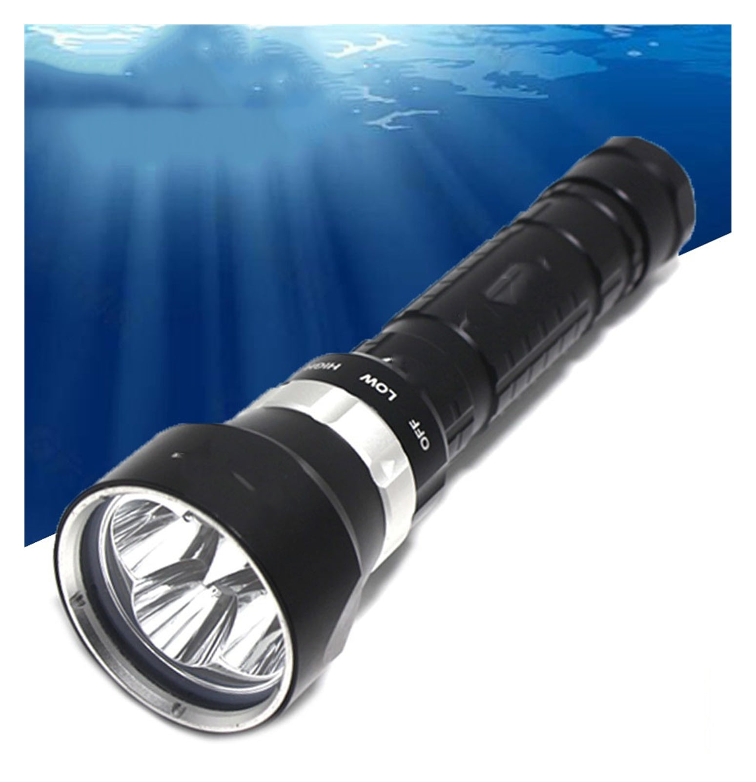 8000 Lumens DX4 XML XM-L2 40W Waterproof LED Diving Flashlight ...