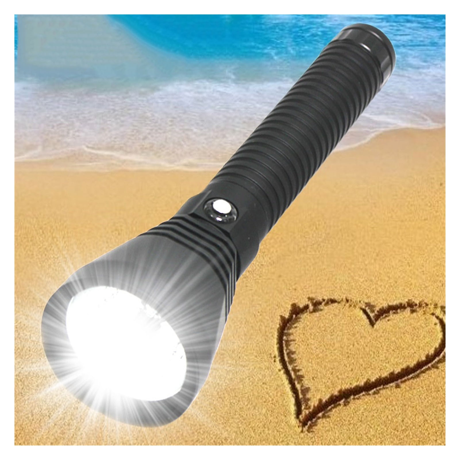8000 Lumens Powerful Led Flashlight XHP70 LED Diving Flashlight ...
