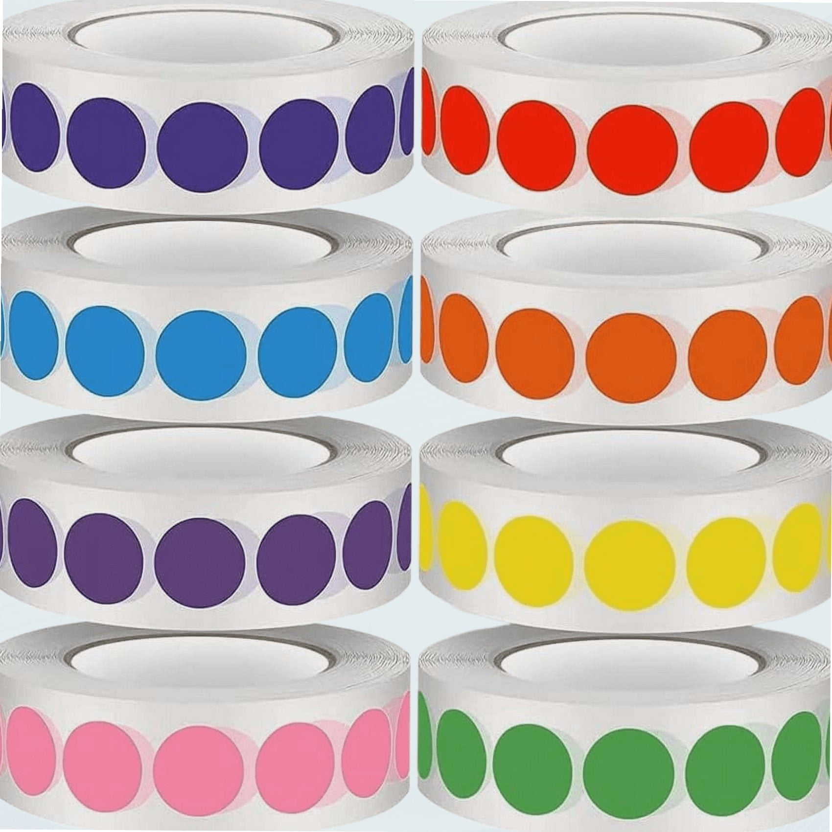 8000 Pieces 1/2 Inch Dot Sticker Color Coded Labels, Color Coded ...