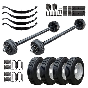 8000 lb TK Hybrid Tandem Axle Bumper Pull Trailer Parts Kit - 16K ...