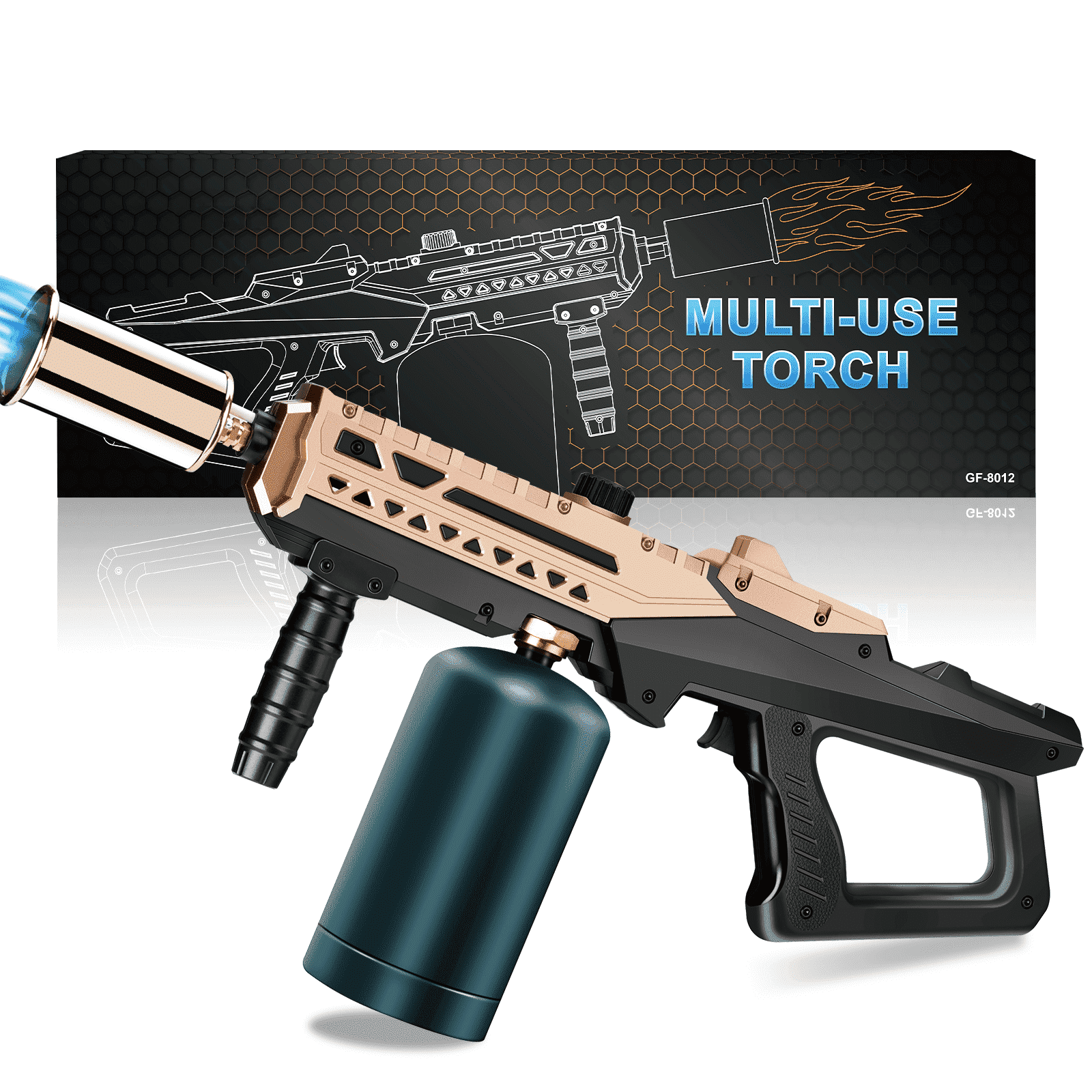 800000 BTUs Powerful Grill Torch Gun, Flamethrower Gun with Adjustable ...