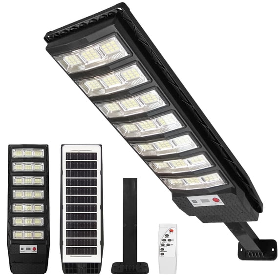 80000LM Solar Street Lights Outdoor, Solar Street Lights Dusk to Dawn ...