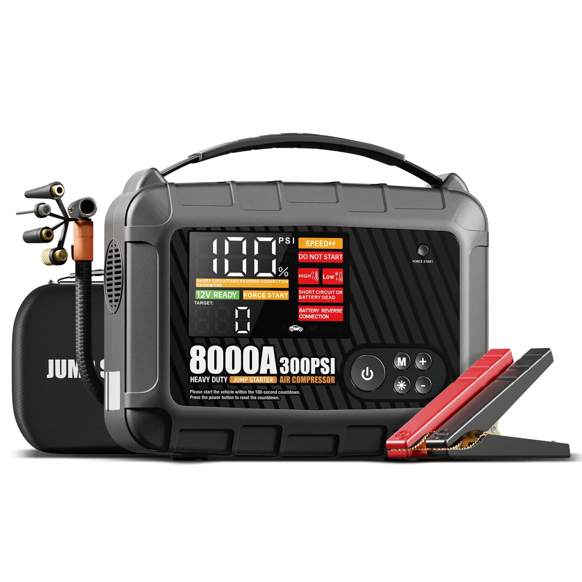 8000A Professional Heavy Duty Car Jump Starter Powerful Car 12V Car ...
