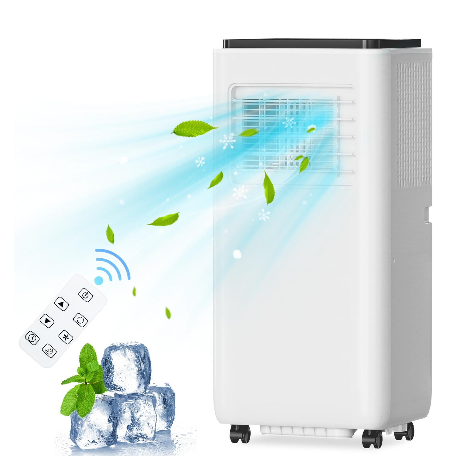 8000Btu Portable Air Conditioner with Remote Control,Quiet AC Unit with ...