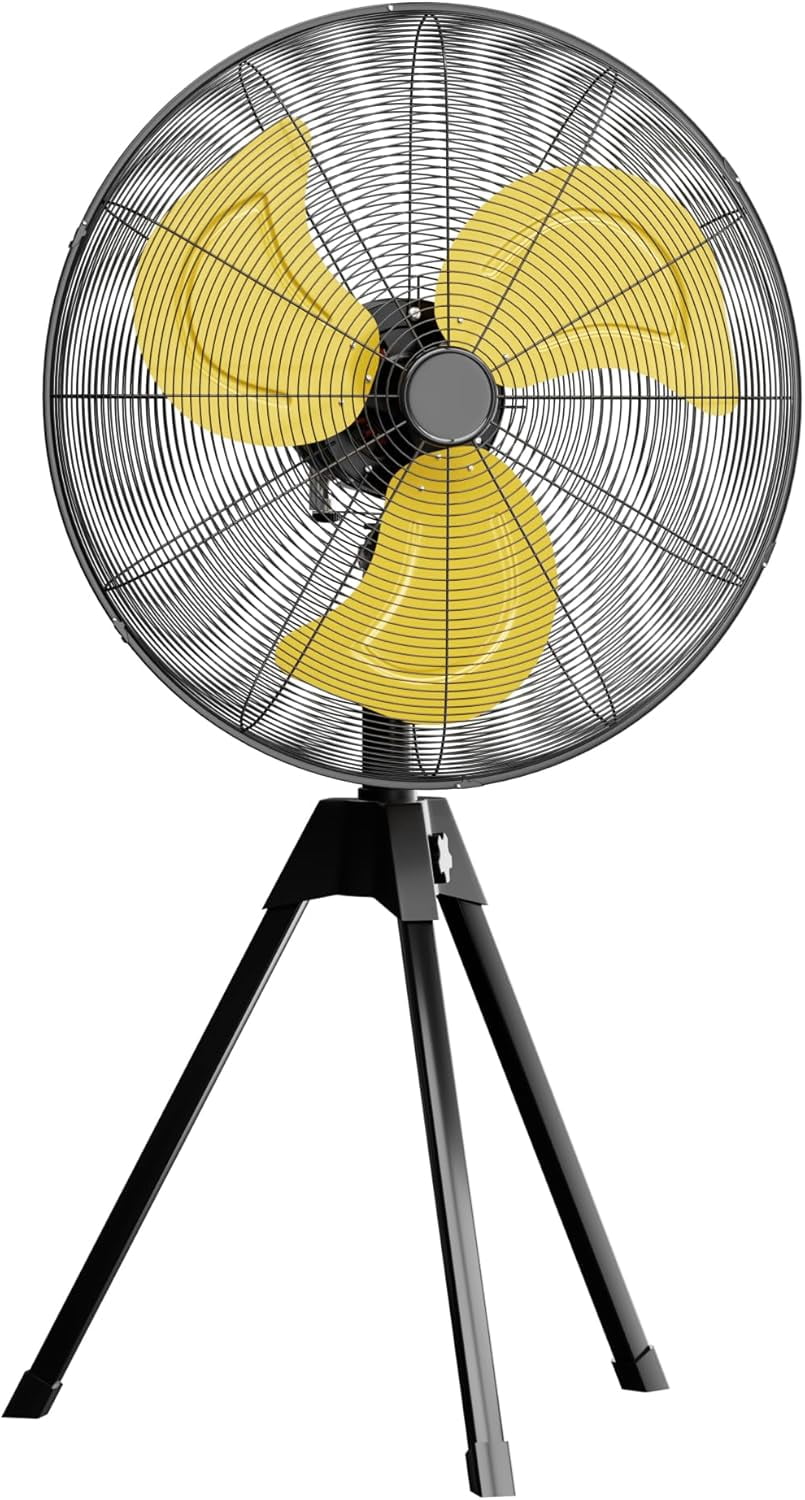 8000CFM High Velocity Pedestal Fan,24 Inch 3-Speed Professional ...