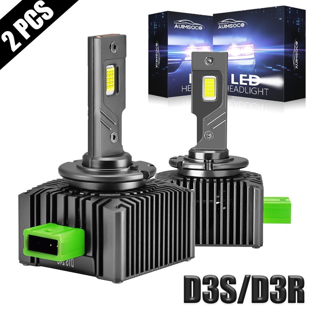 8000Lm D3S D3R Led Headlight Bulbs 6000K Super White Hid Xenon ...