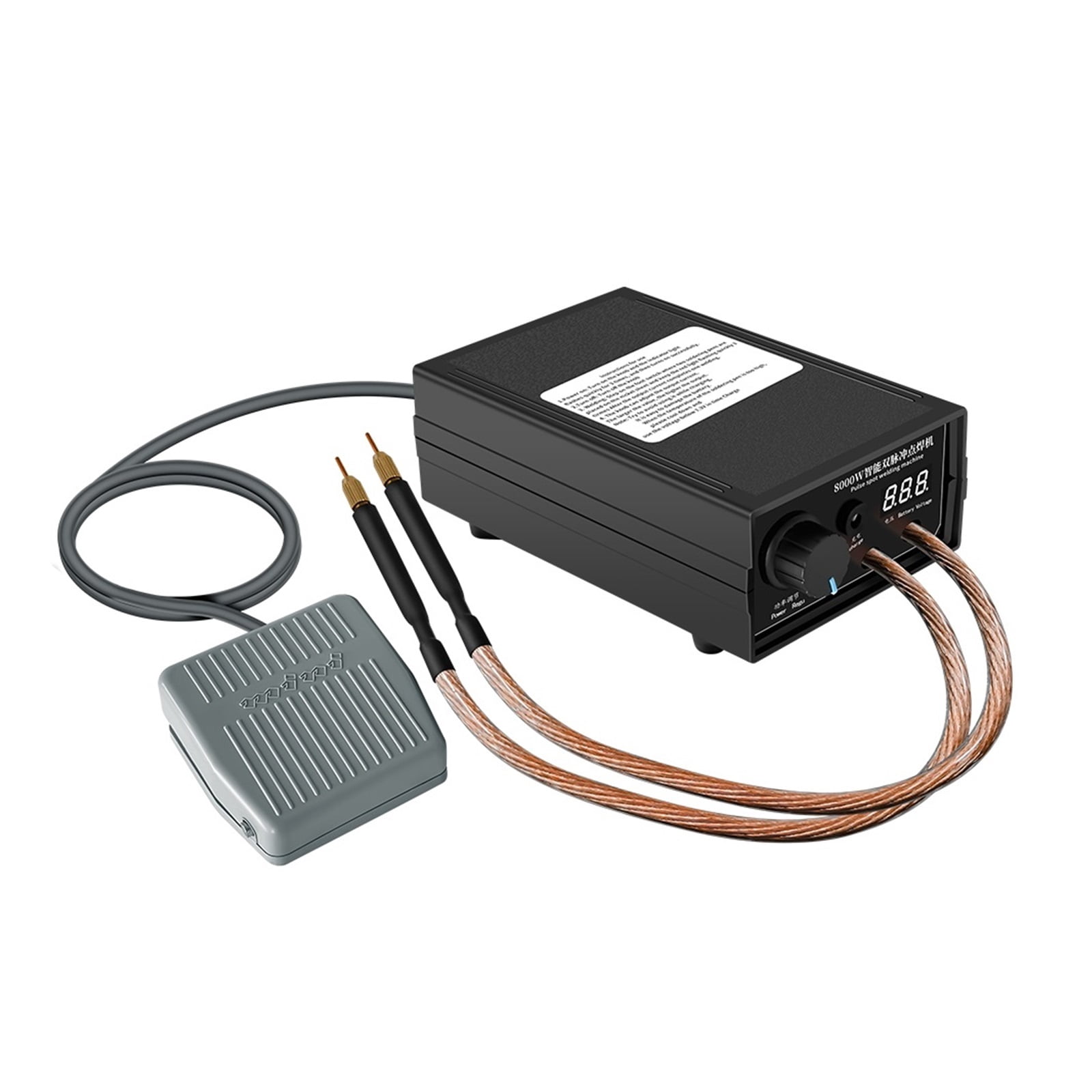 8000W Hight Power Spot Welder Machine Kit, 18650 Battery Pack Welding ...