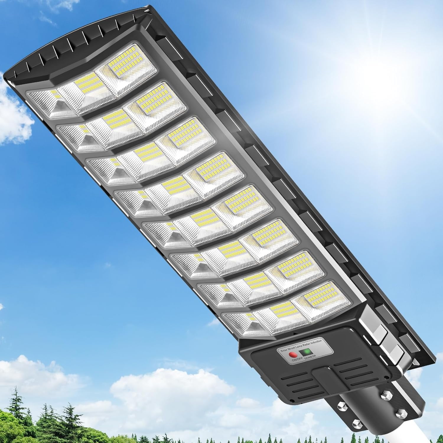 8000W Solar Street Lights - Outdoor Waterproof, Dusk to Dawn LED Solar Parking Lot Lights ...