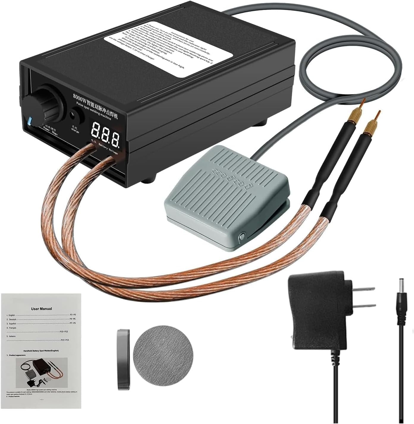 8000W Spot Welder,Handheld Spot Welder,Portable Spot Welder Machine DIY ...