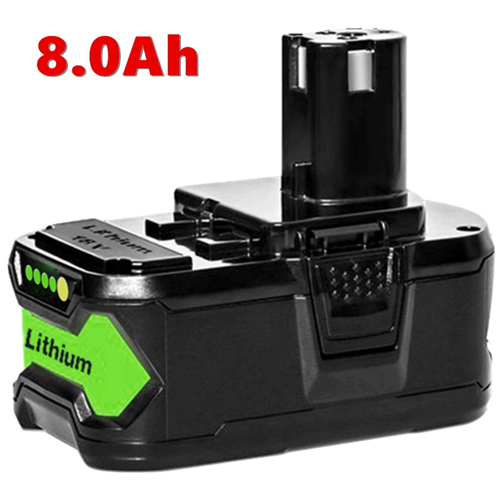 8000mAh Battery For Ryobi 18V One Plus High Capacity P108 Lithium-Ion ...
