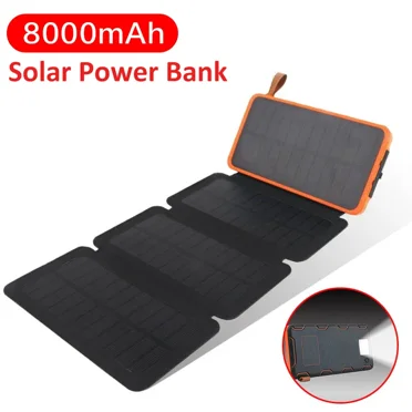 OWNTECH 30000mah Solar Power Bank with 4 Panels, USB, Cell Phone ...
