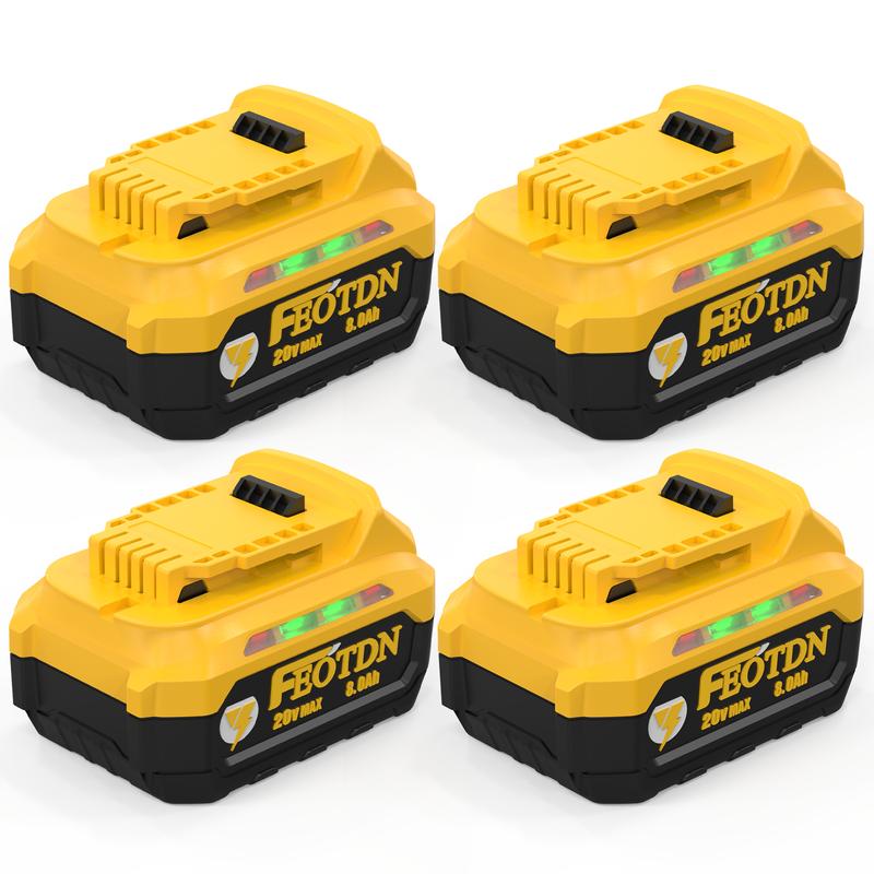 8000mAh Replacement for 20V Battery Lithium-ion MAX DCB200 DCD/DCF/DCG ...