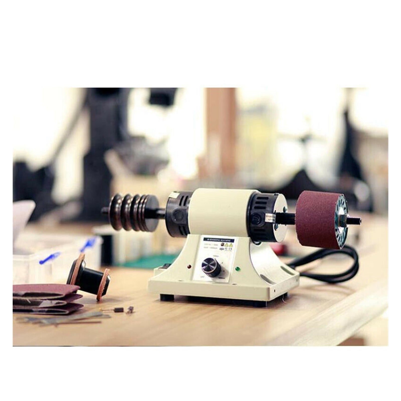8000rpm Leather Polishing Burnishing Machine Leather Edge Grinding ...