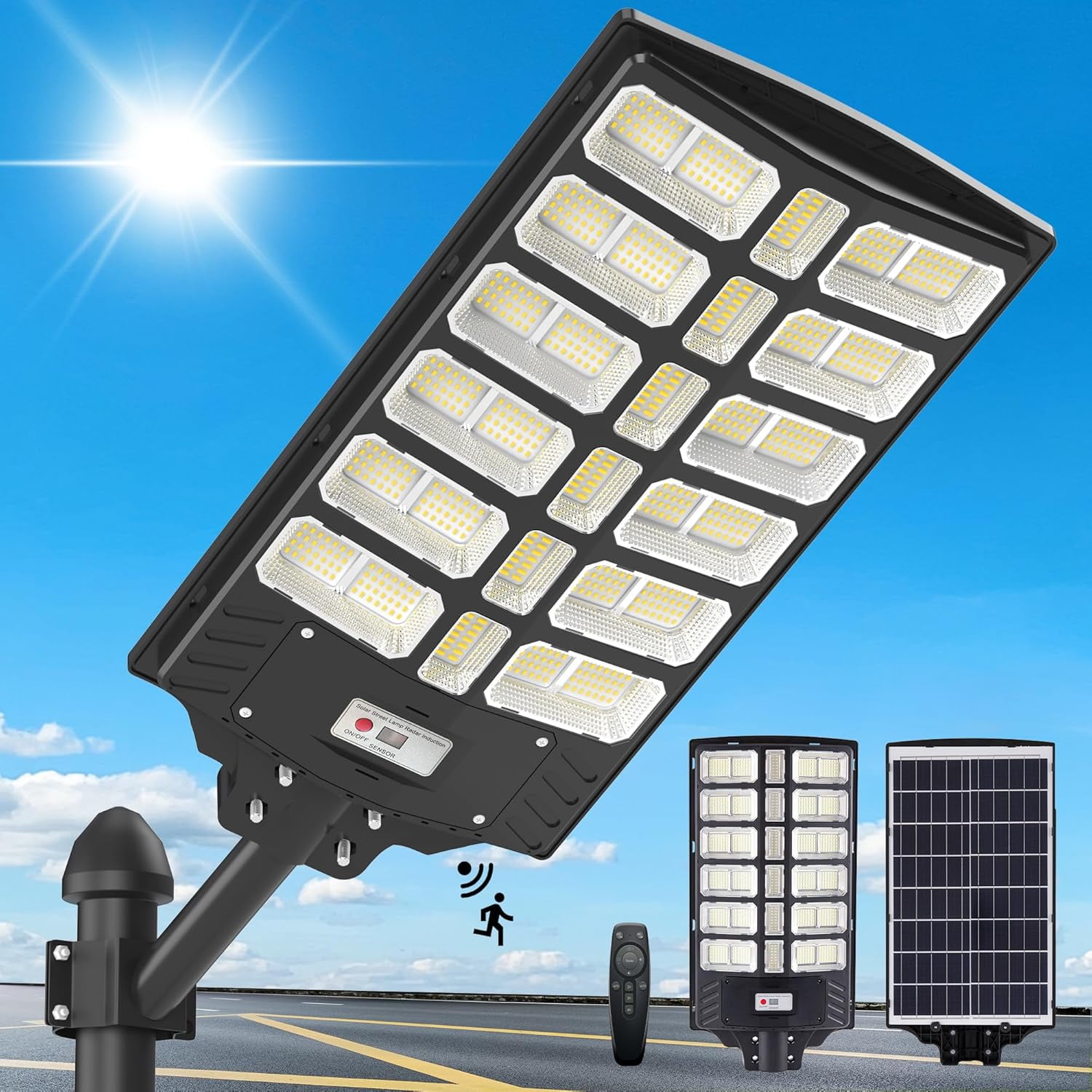 8000w Solar Street Lights Outdoor - Solar Lights Outdoor Motion Sensor ...