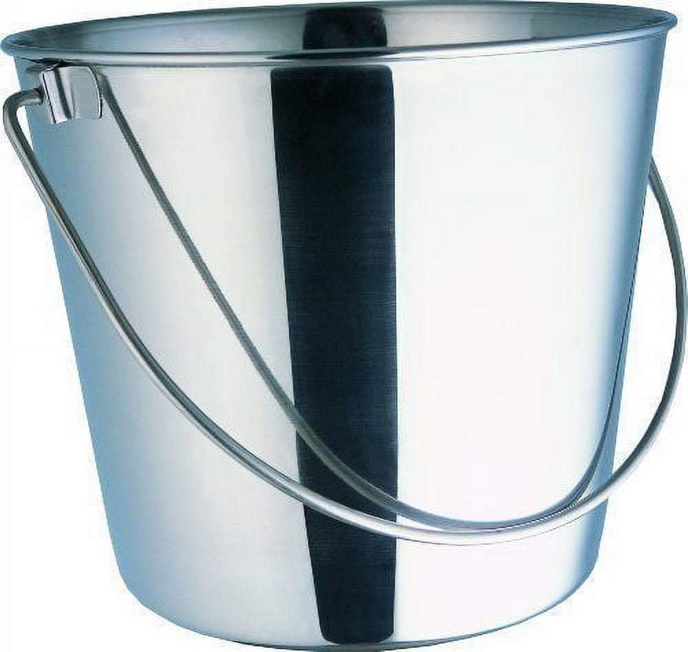 800101 Stainless Steel 4 Quart Pail Food Water Bucket - Walmart.com