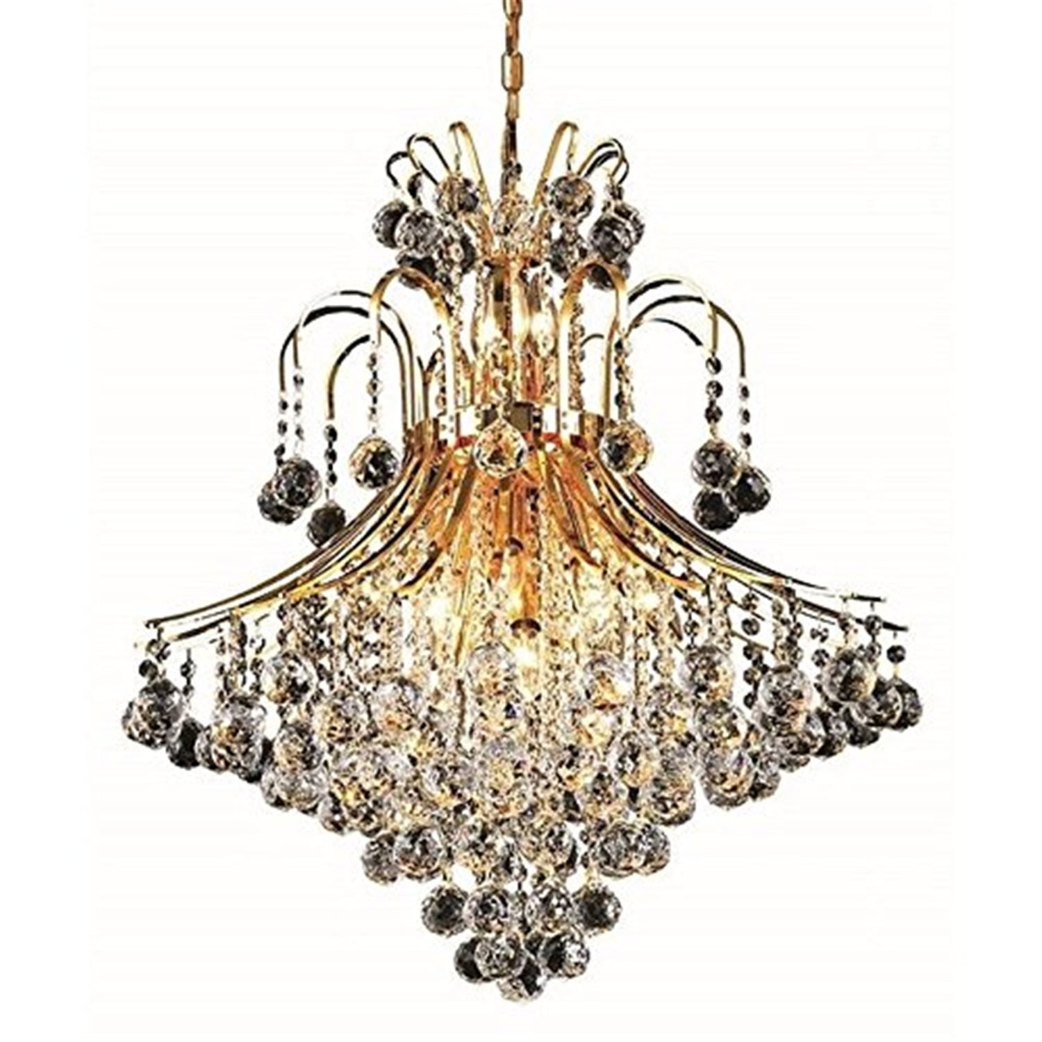 8003 Toureg Collection Chandelier 25"D X 31"H - Light: 15 - Gold Finish ...