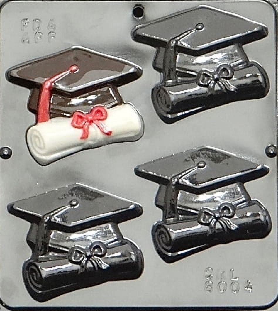 8004 Graduation Cap & Scroll Chocolate Candy Mold - Walmart.com