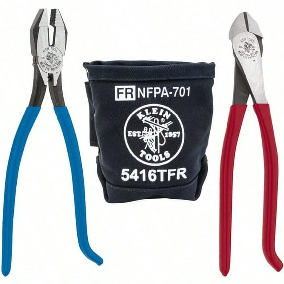 80081 Pliers Kit Made in USA Set with Ironworker's Diagonal Cutting ...
