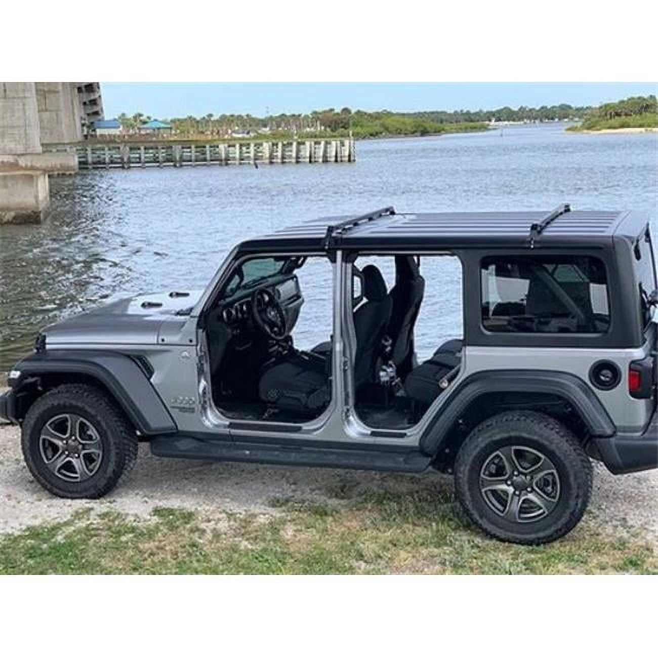 8009655BK Low Profile Roof Racks Hardtop for 2018 Jeep Wrangler JLU ...