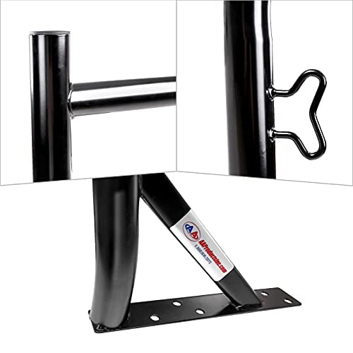 800Ibs Capacity Extendable Steel Pick-Up Truck Ladder Rack Two-bar Set ...