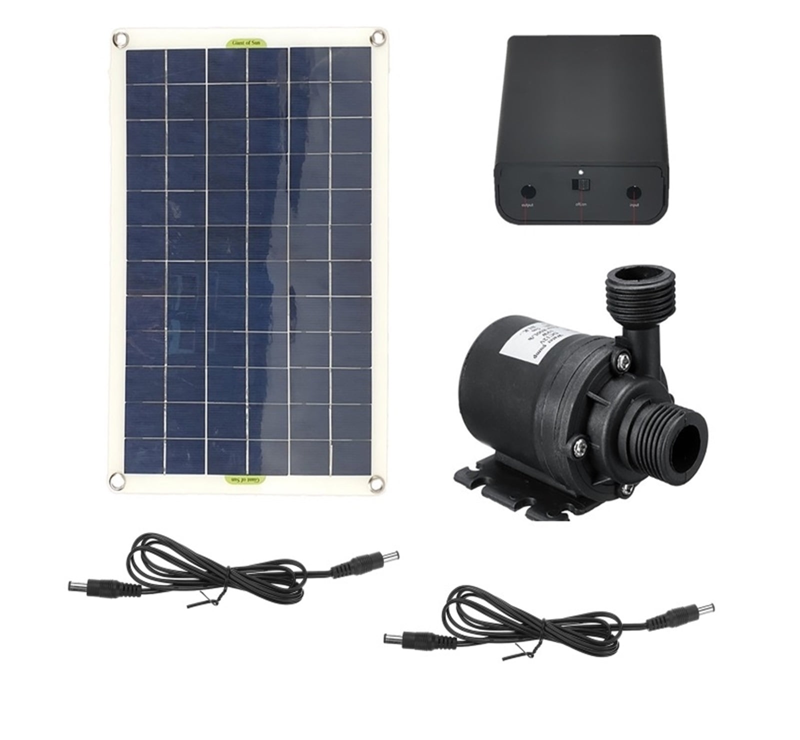 800L/H 50W Solar Power Water Pump Brushless Set Ultra-quiet Submersible ...