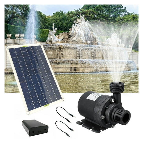 800L/H 50W Solar Submersible Aquarium Solar Pond Pump Ultra-Quiet Fish ...