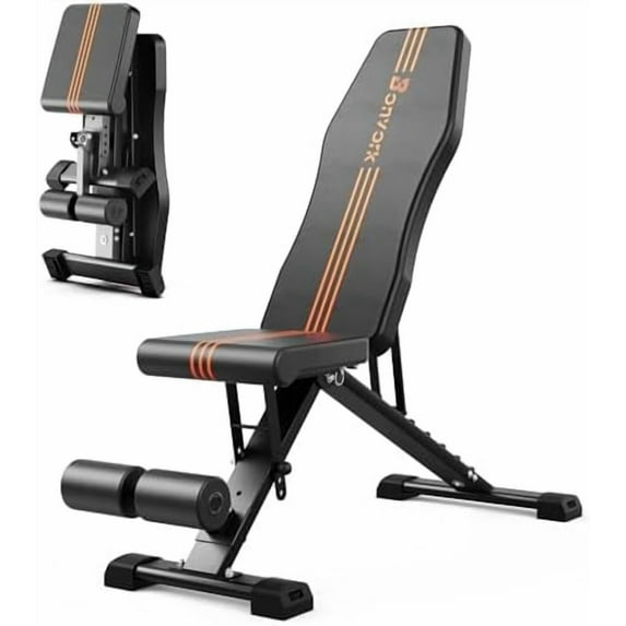 800LBS Adjustable Weight Bench - Foldable Workout Bench Press with 20.5 ...