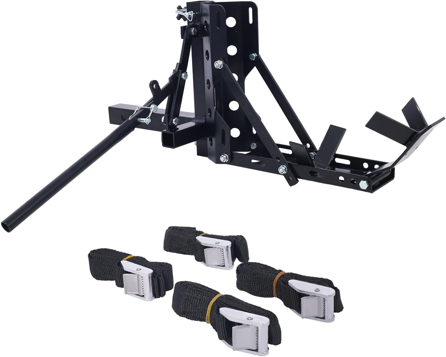 800LBS Motorcycle Trailer Hitch - Heavy Duty Steel Scooter Hauler Mount ...