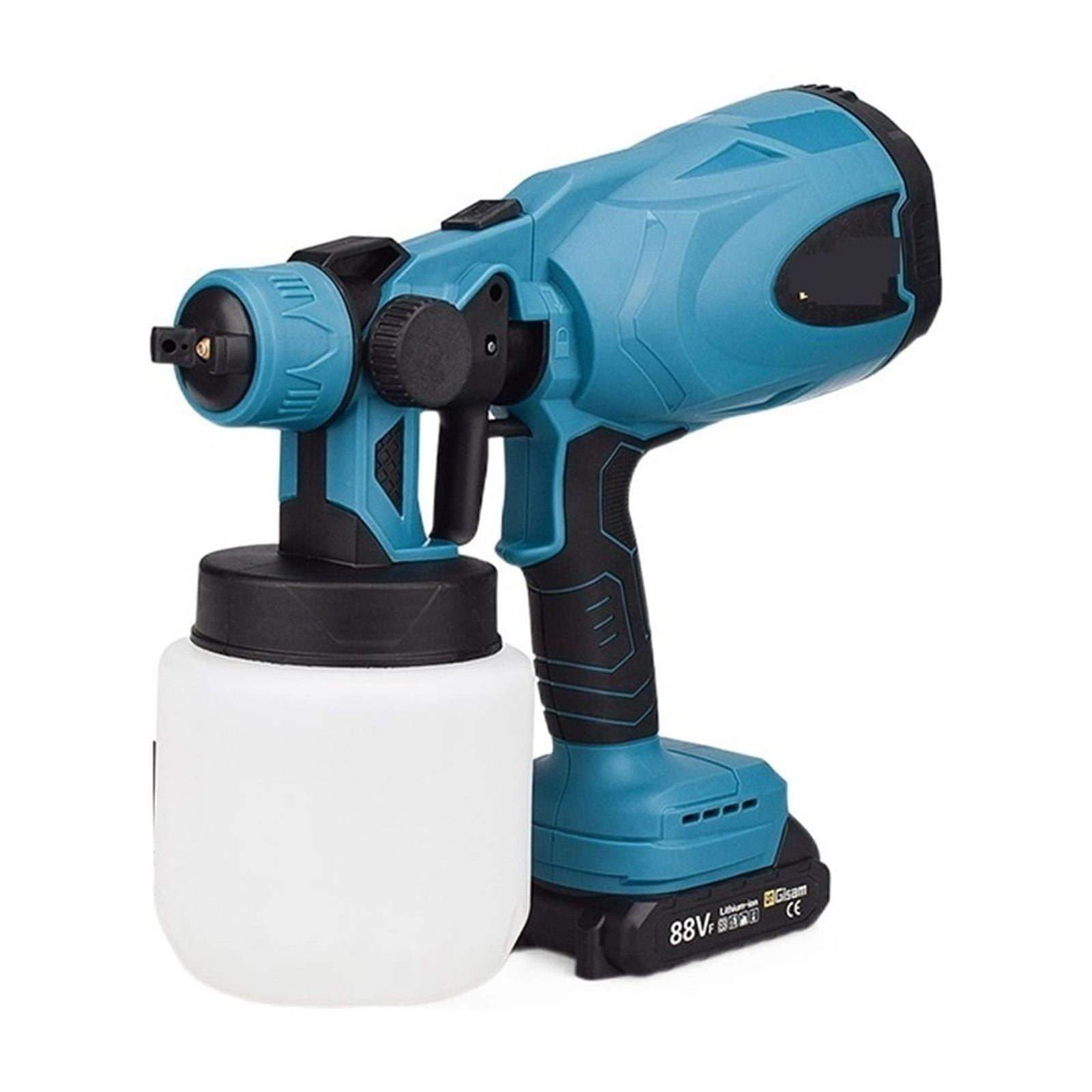 800ML Cordless Electric Spray Gun Portable Paint Sprayer Auto Furniture ...