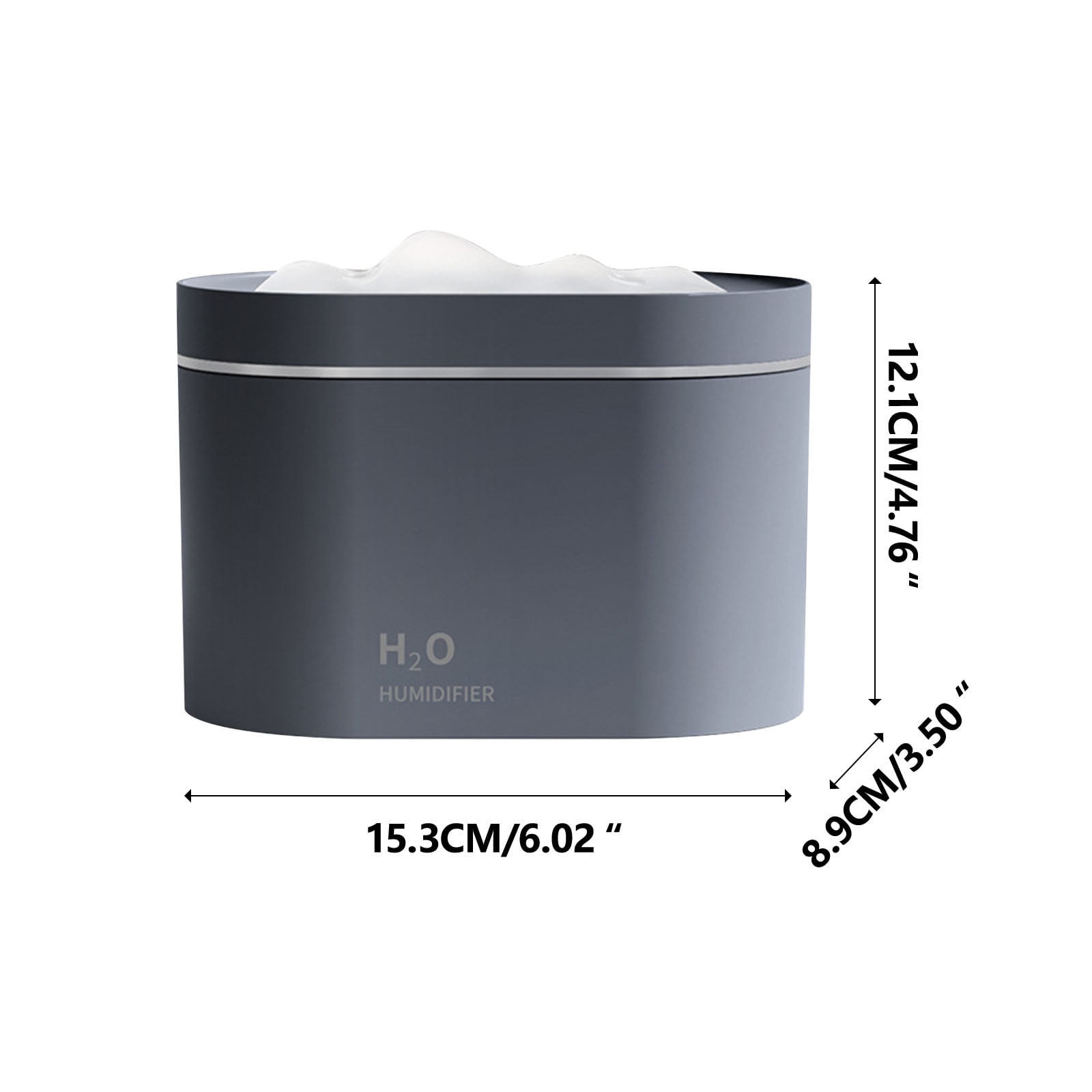 800ML Desktop Humidifier Double Nozzle, USB Aromatherapy Diffuser with ...