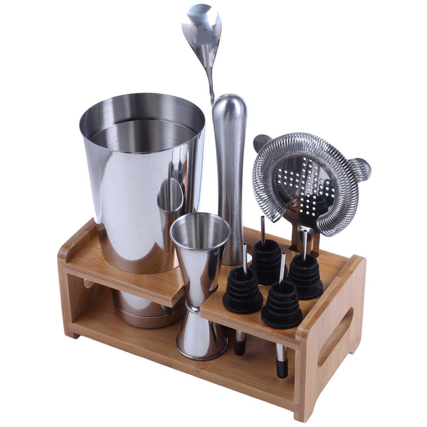 800Ml Stainless Cocktail Shaker Mixer Drink Bartender Tools Set with ...