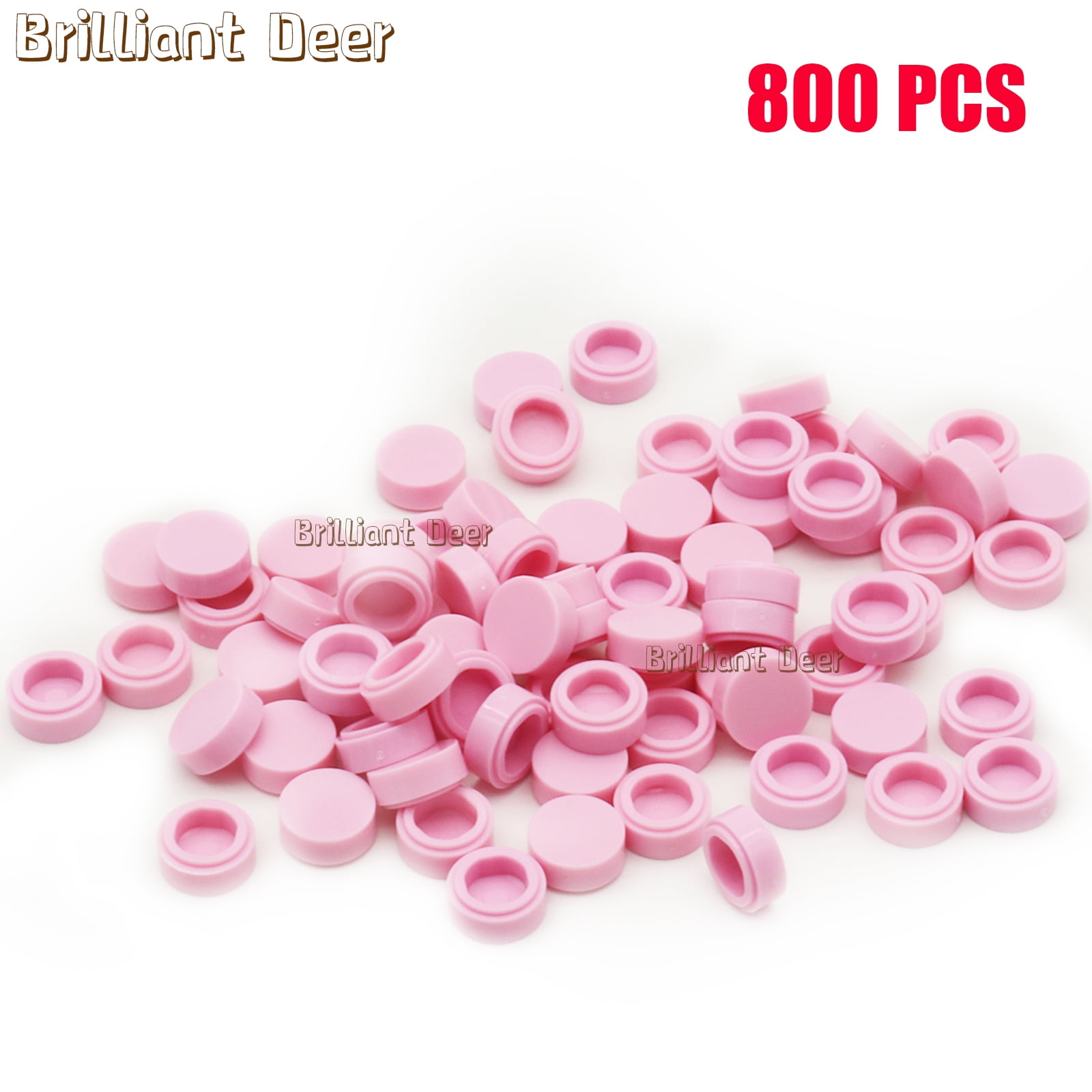 800PCS FLAT Tile 1x1 Dots Round Bricks 35381 98138 MOC DIY Building ...