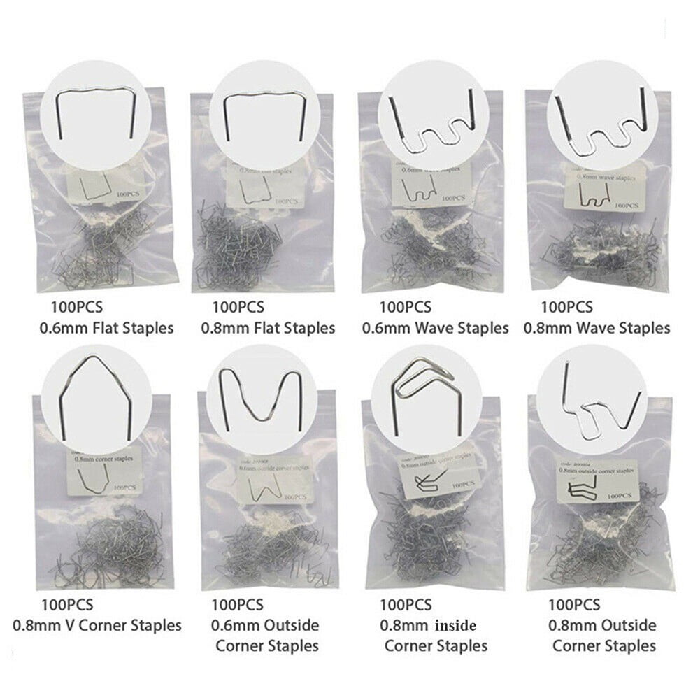 800PCS Plastic Repair Welding Nail Standard for Pre Cut Hot Staples for ...