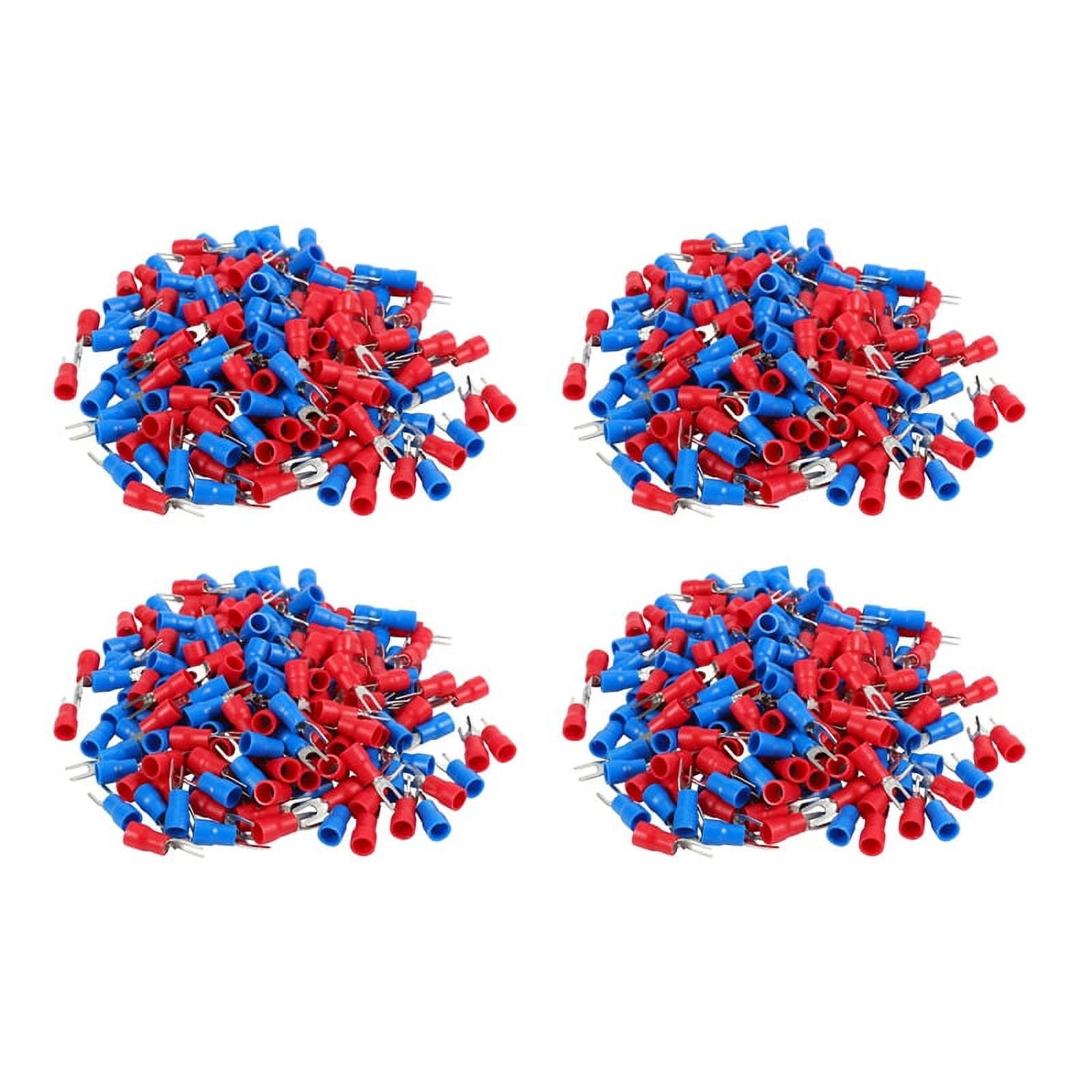 800Pcs 16-14 AWG Red Blue Wire Connector Insulated Fork Terminal 4,800 ...