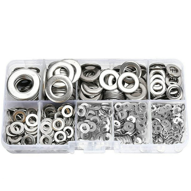 800Pcs Assorted Washers 304 Stainless Steel Flat Washers Kits For Home ...