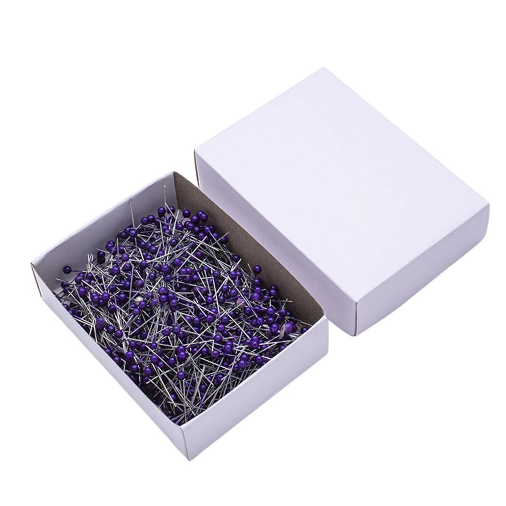 800Pcs Colorful Quilting Pins Pearls Head Dressmaking Pins Sewing ...