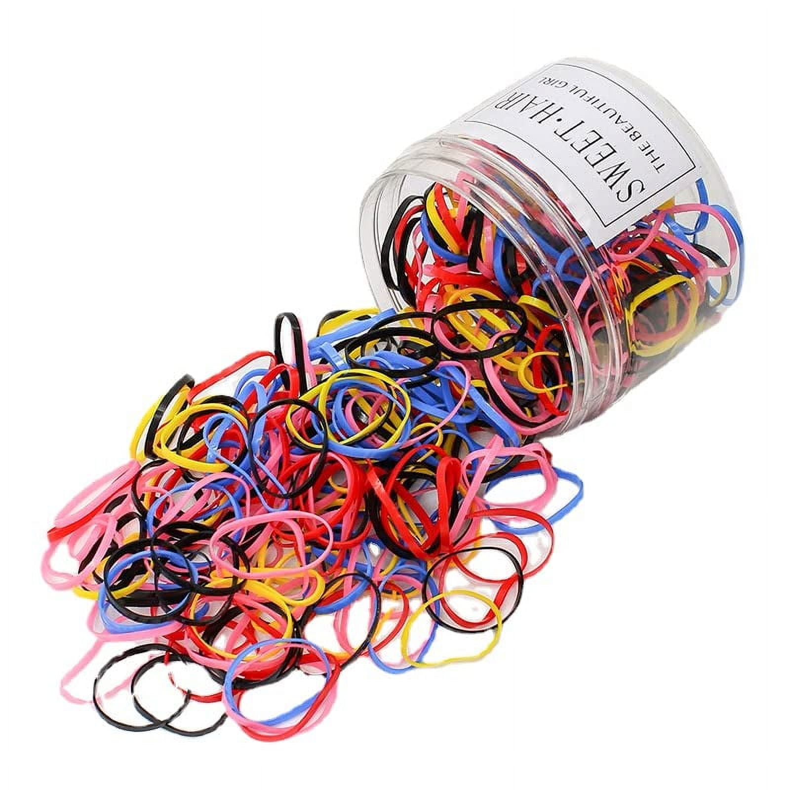 800Pcs Mini Hair Elastics Hair Rubber Bands, Baby Hair Ties No Damage ...