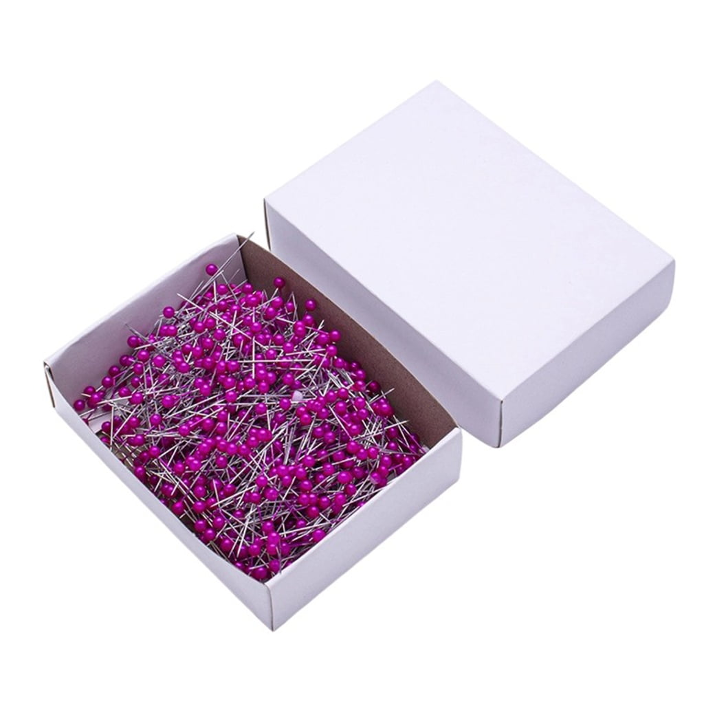 800Pcs Sewing Positioning Pins Color Coded Dressmaking Pins Pearls Head ...