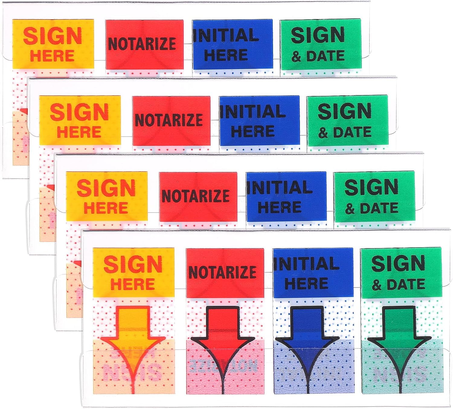 800Pcs Sign Here Stickers Sign Date Sticky Tabs Initial Here Index Tabs ...